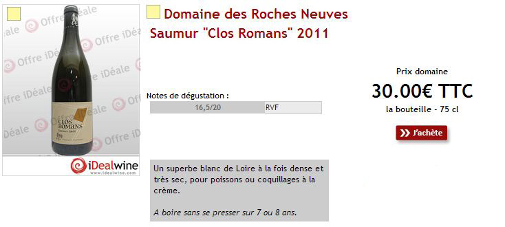 9 – Clos Romans – Le journal d'iDealwine sur l'actualité du vin